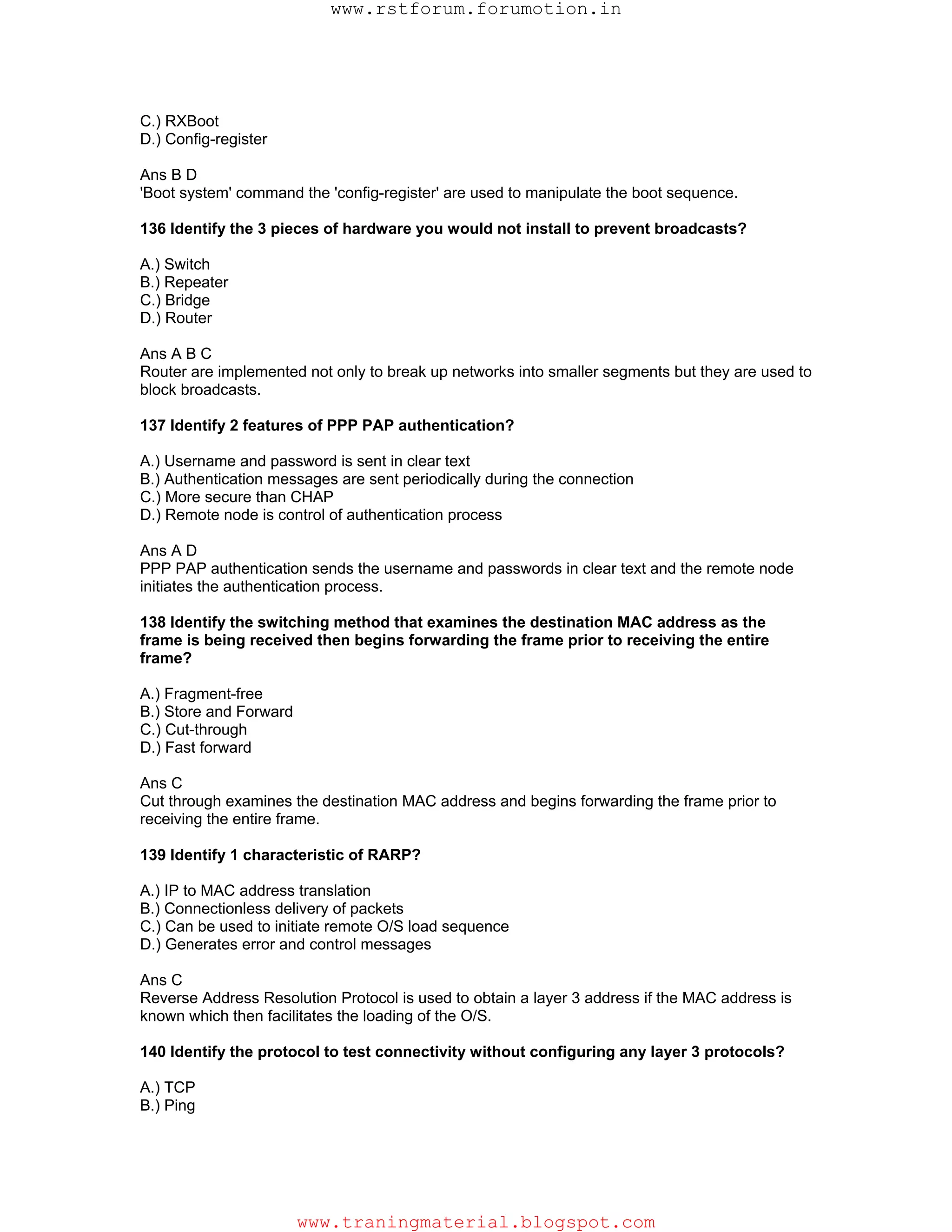Ccna interview questions | PDF