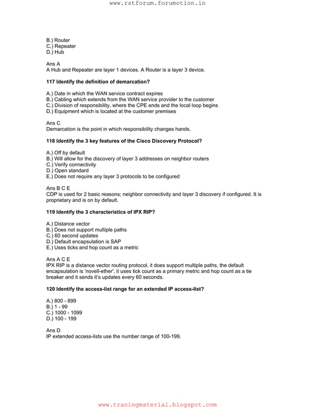 Ccna interview questions | PDF