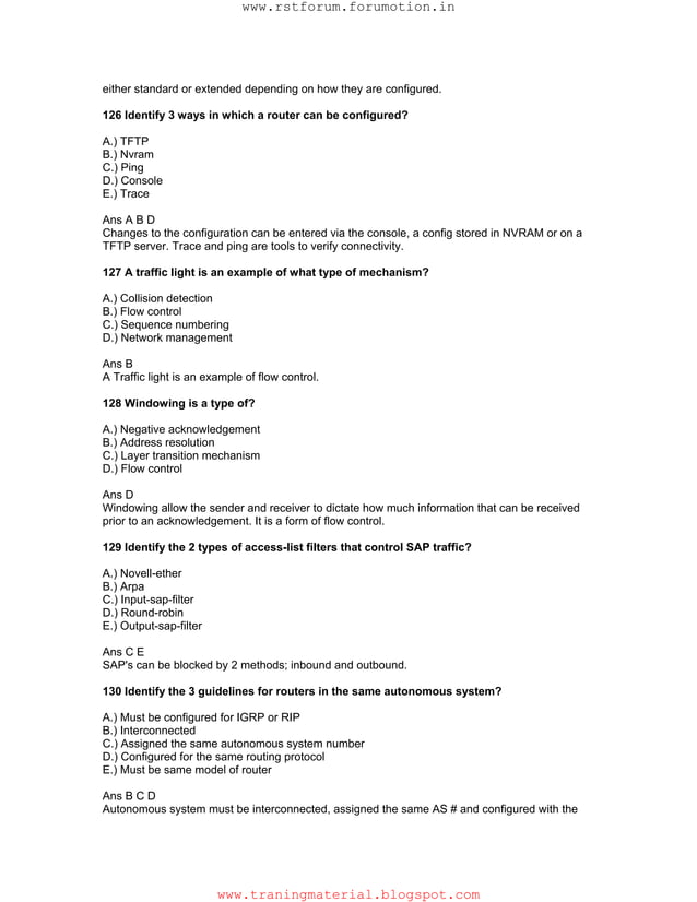Ccna interview questions | PDF