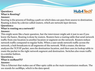 Ccna interview questions | PPTX