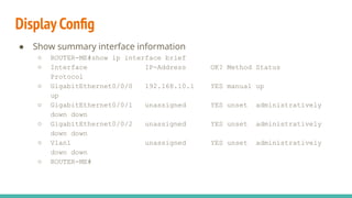 CCNA : Intro to Cisco IOS - Part 2 | PPT