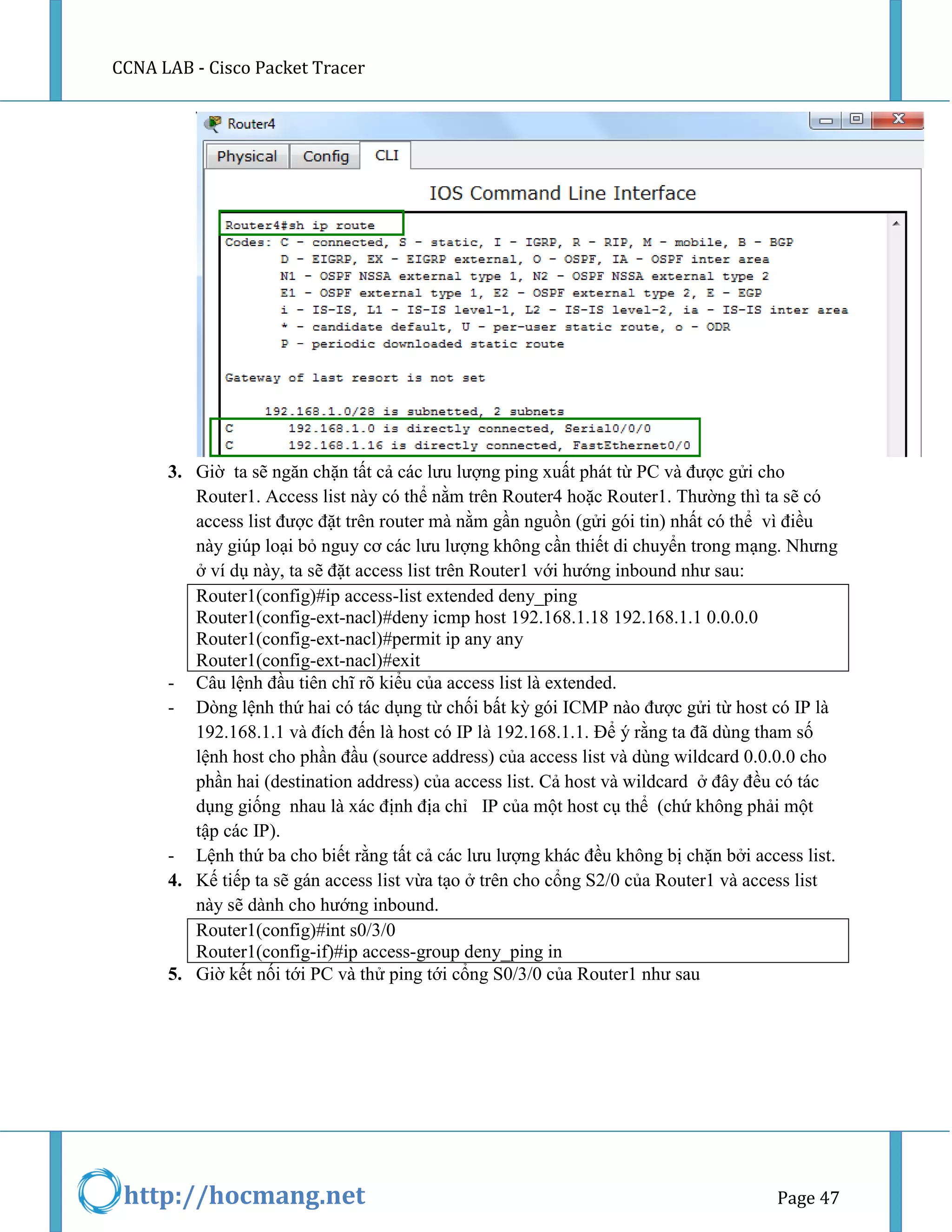 CCNA LAB - Cisco Packet Tracer | PDF
