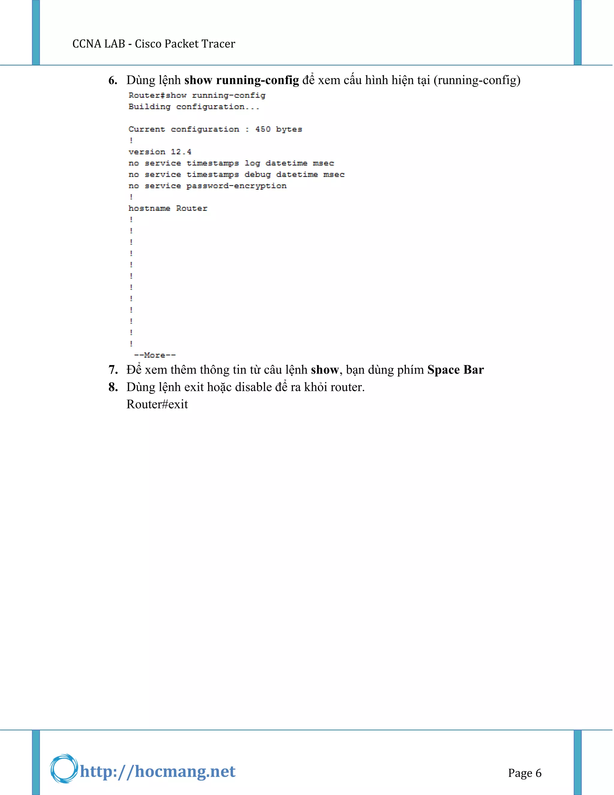 CCNA LAB - Cisco Packet Tracer | PDF