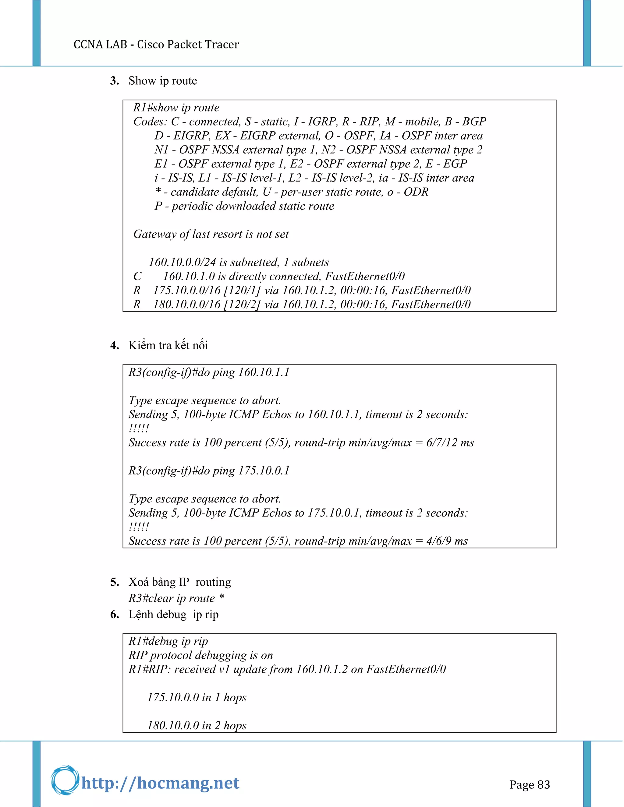CCNA LAB - Cisco Packet Tracer | PDF