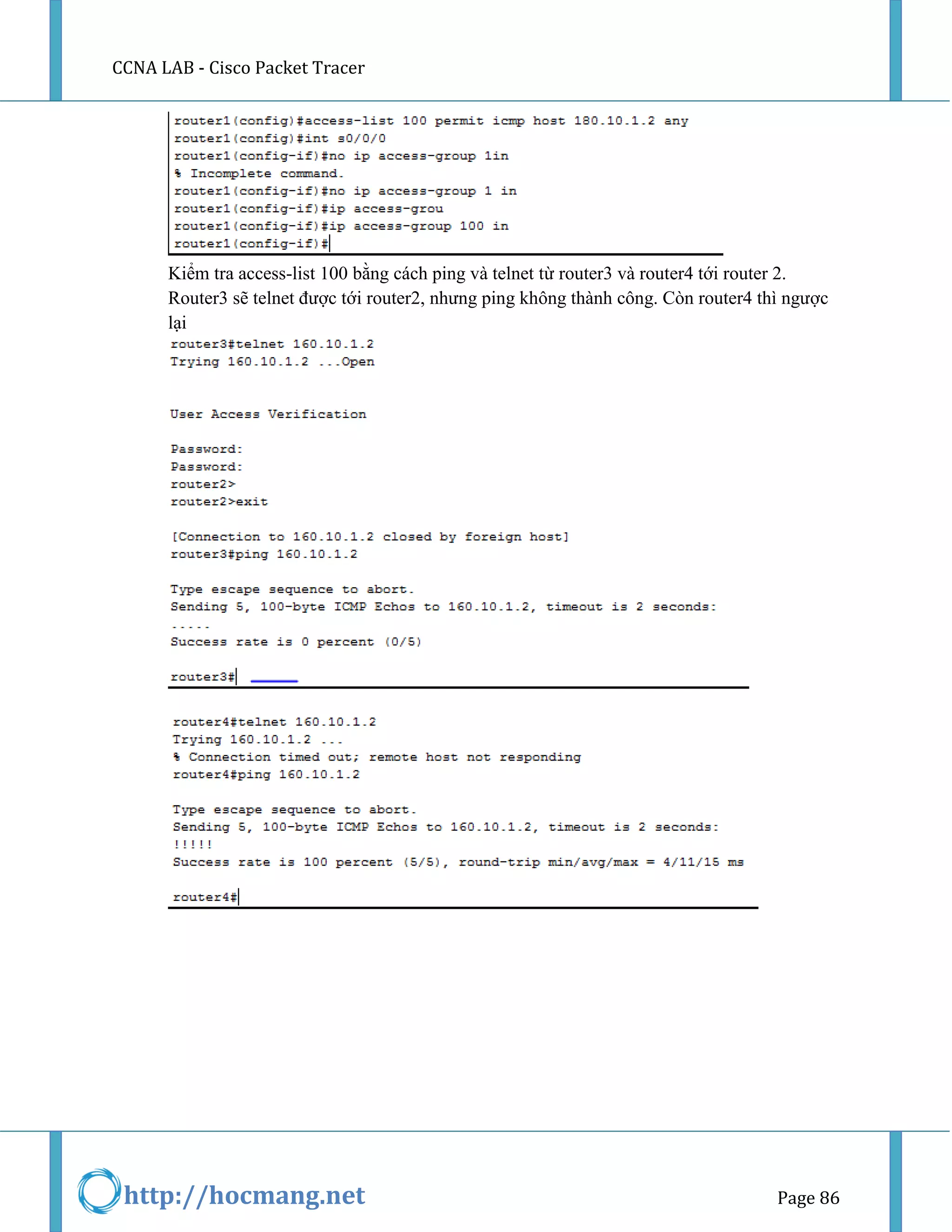 CCNA LAB - Cisco Packet Tracer | PDF