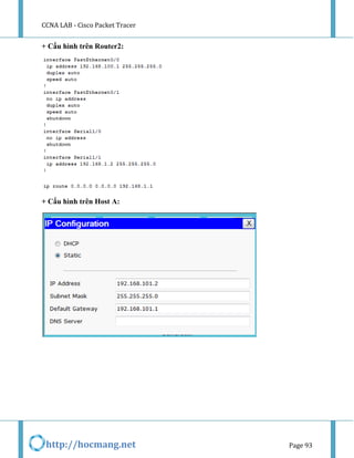 CCNA LAB - Cisco Packet Tracer | PDF