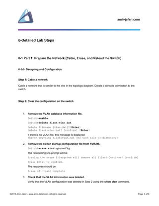 CCNA Lab 1-Configuring a Switch Part I | PDF
