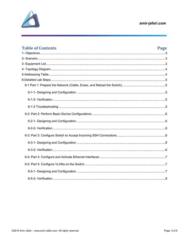 CCNA Lab 3-VLAN Configuration on Switch | PDF