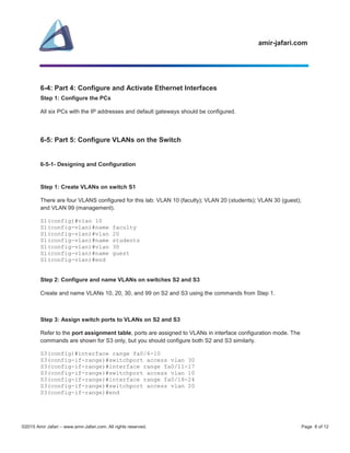 CCNA Lab 4-Configuring EtherChannels and optimizing Spanning Tree Protocol on Switch | PDF ...