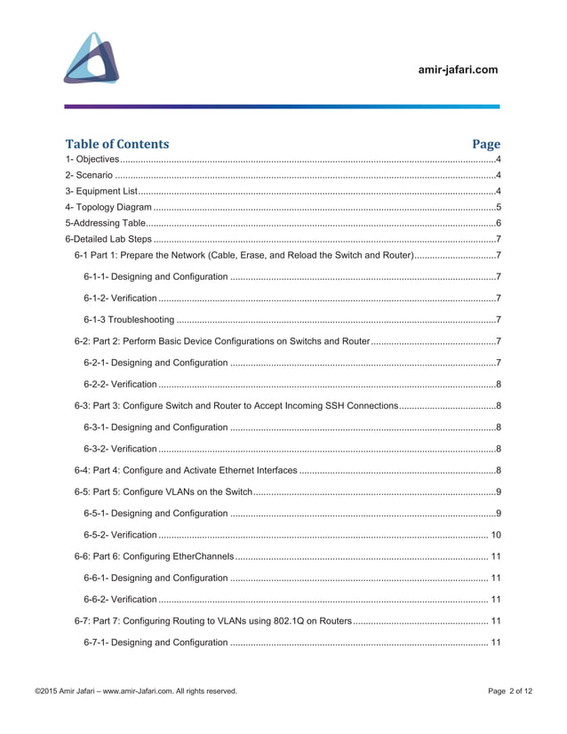 Ccna Lab 5 Configuring Inter Vlan Routing Pdf Computer Networking