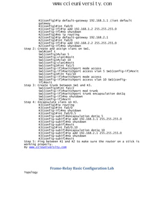 CCNA Lab Guide | PDF