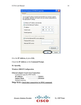 Ccna new lab_manual_by_esp_team | PDF