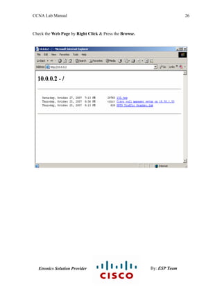 Ccna new lab_manual_by_esp_team | PDF