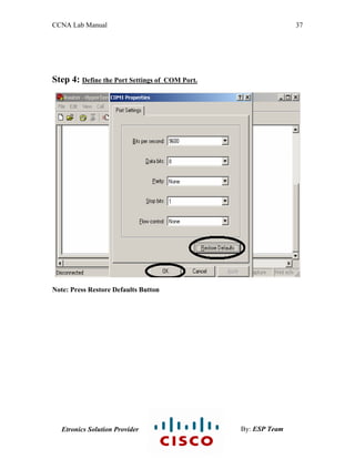 Ccna new lab_manual_by_esp_team | PDF