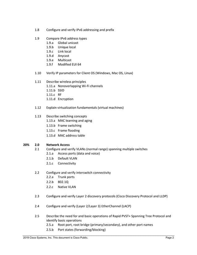 Ccna new syllabus brochure | PDF | Computer Networking | Computing