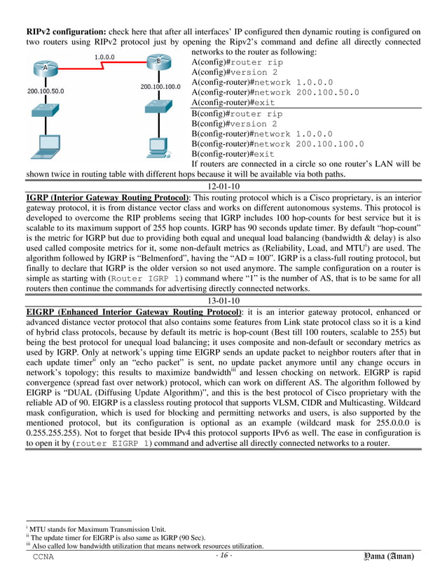 CCNA Notes | PDF | Internet | Computing