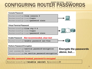 CCNA 2 | PPT | Computer Networking | Computing