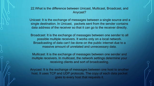 CCNA question and answer | PPT