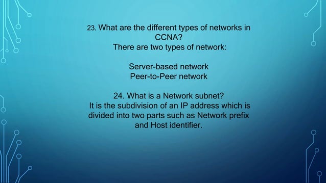 CCNA question and answer | PPT