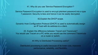 CCNA question and answer | PPT