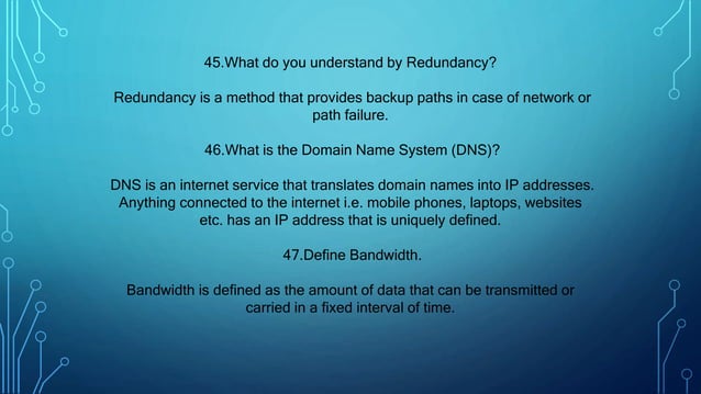 CCNA question and answer | PPT