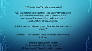 CCNA question and answer | PPTX