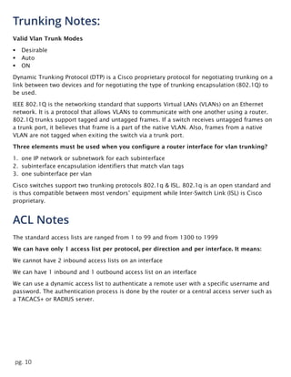 CCNA Quick Notes | PDF