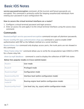 CCNA Quick Notes | PDF