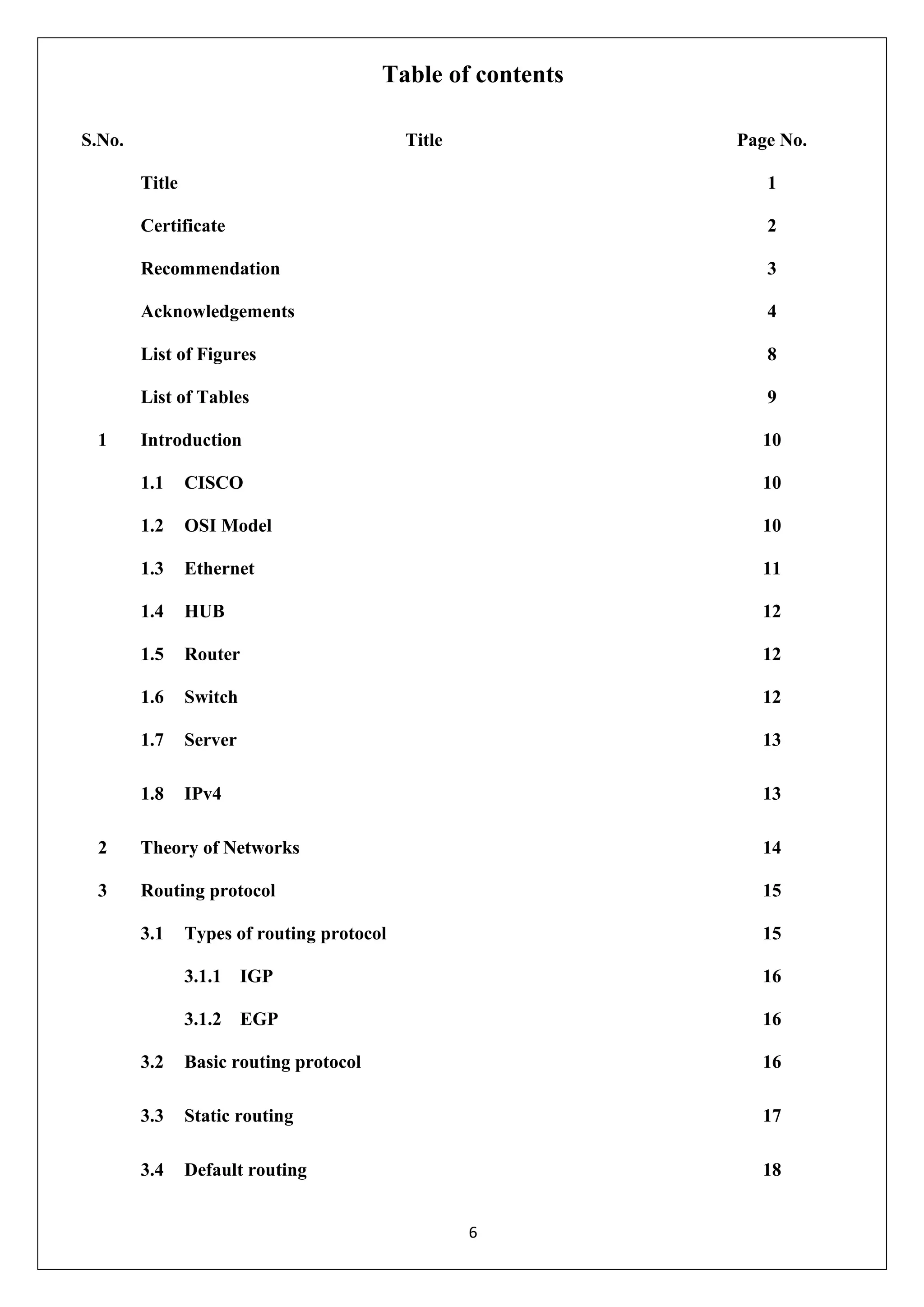 Training Report on CCNA | PDF