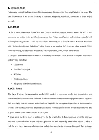 Training Report on CCNA | PDF