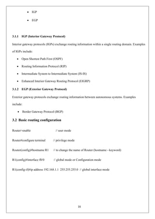 Training Report on CCNA | PDF