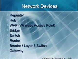 CCNA Routing and Switching Lesson 02 - Network Devices - Eric Vanderburg | PPT