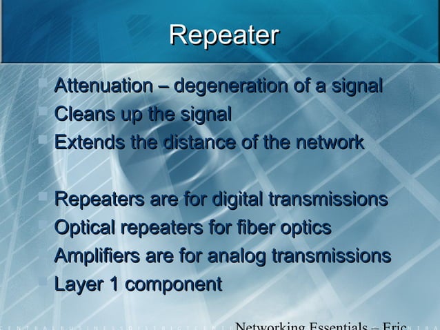 CCNA Routing and Switching Lesson 02 - Network Devices - Eric Vanderburg | PPT