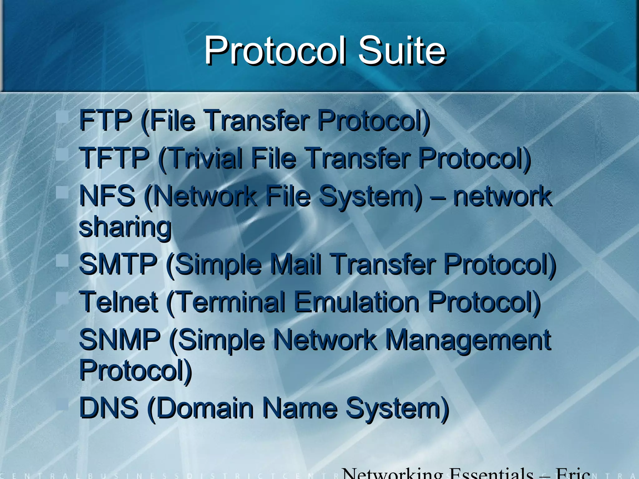 CCNA Routing and Switching Lesson 03 - TCP & IP - Eric Vanderburg | PPT