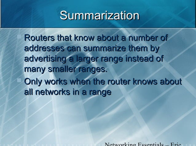 Ccna Routing And Switching Lesson 03 Tcp And Ip Eric Vanderburg Ppt
