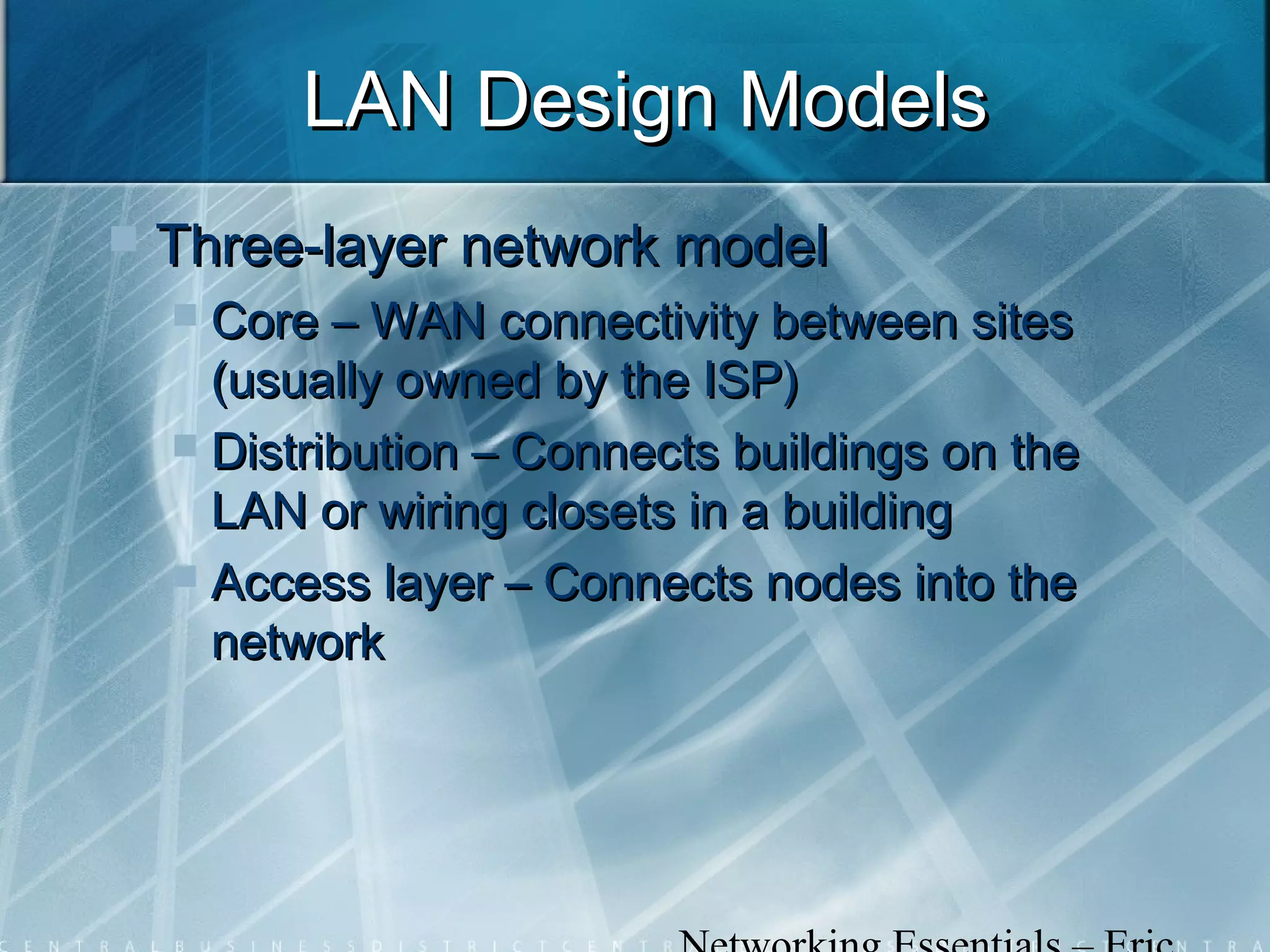 CCNA Routing and Switching Lesson 04 - Topology & Design - Eric Vanderburg | PPT