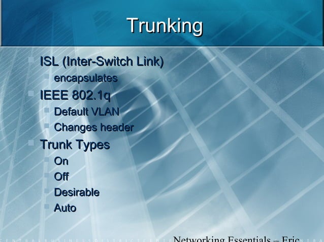 Ccna Routing And Switching Lesson 13 Switching Eric Vanderburg Ppt