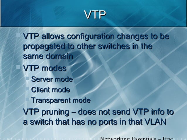 Ccna Routing And Switching Lesson 13 Switching Eric Vanderburg Ppt