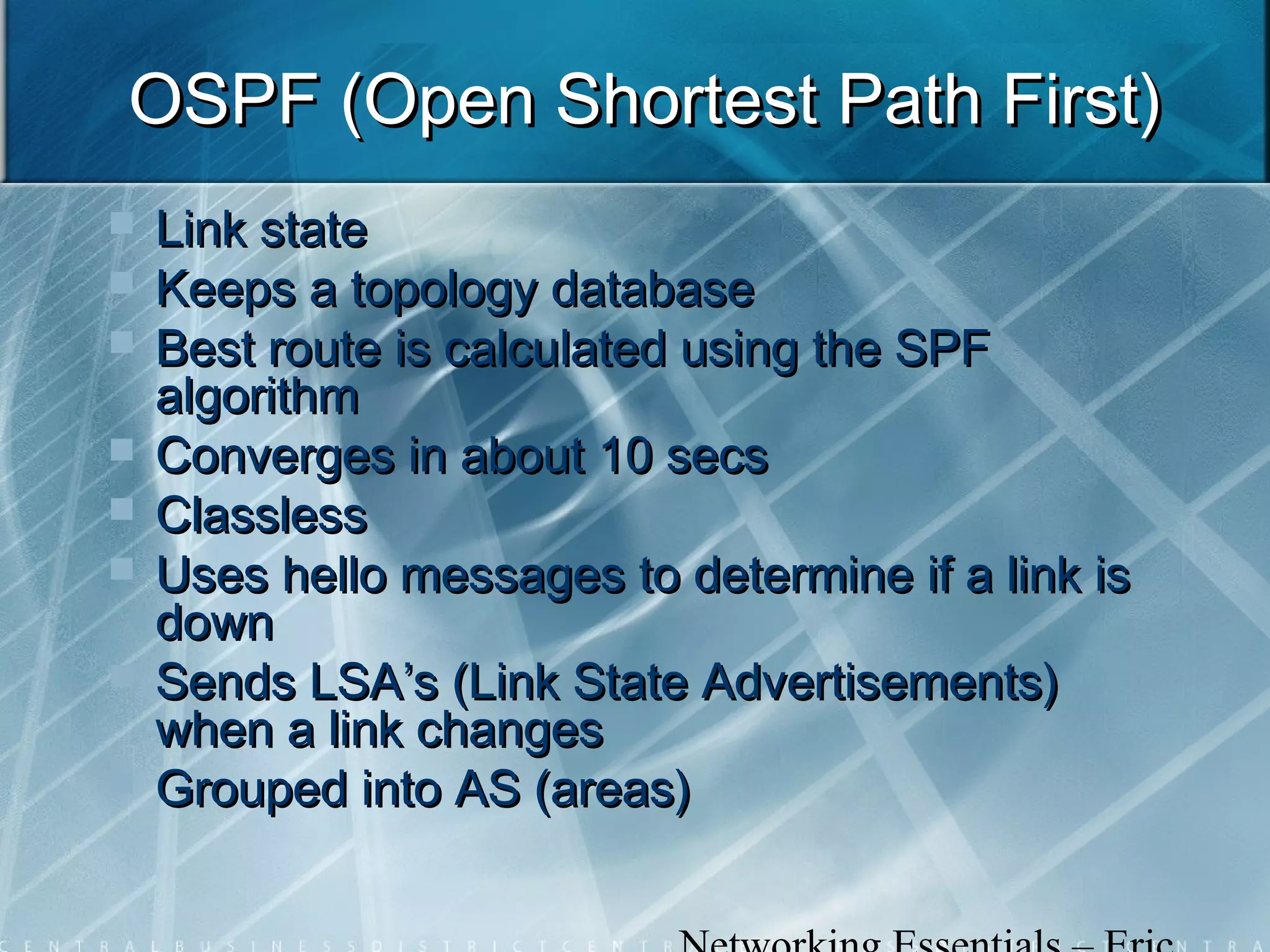 CCNA Routing and Switching Lessons 08-09 - Routing Protocols - Eric ...