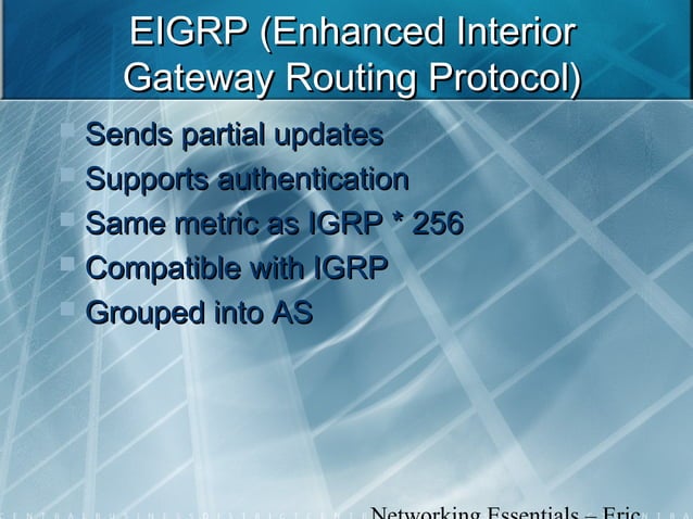 Ccna Routing And Switching Lessons 08 09 Routing Protocols Eric Vanderburg Ppt