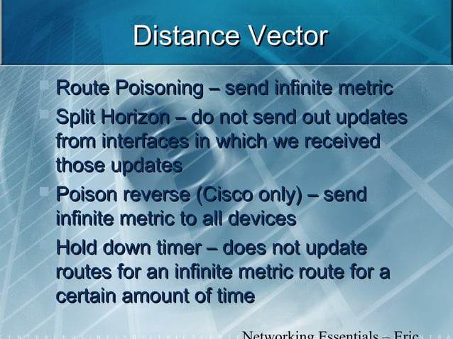 Ccna Routing And Switching Lessons 08 09 Routing Protocols Eric Vanderburg Ppt
