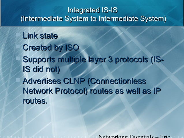 Ccna Routing And Switching Lessons 08 09 Routing Protocols Eric Vanderburg Ppt