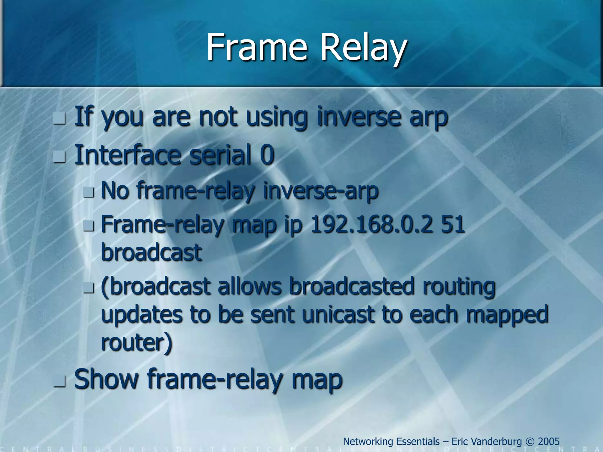 Ccna Routing And Switching Lessons 11 12 Wan Configuration Eric Vanderburg Ppt