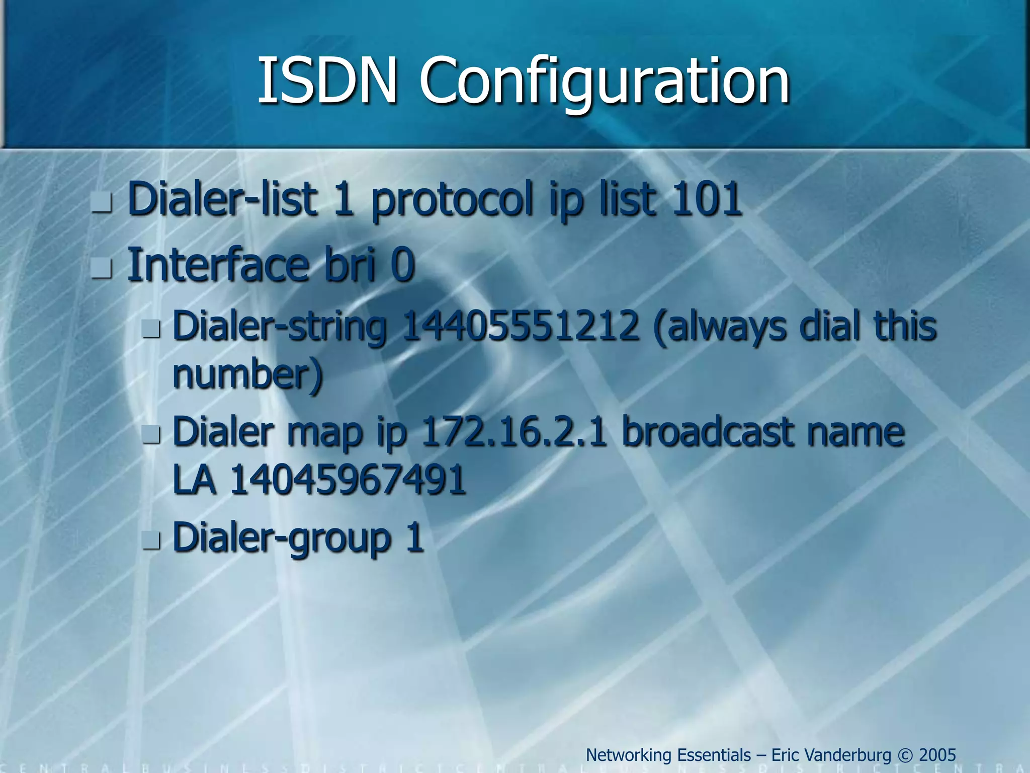 CCNA Routing and Switching Lessons 11-12 - WAN Configuration - Eric Vanderburg | PPT