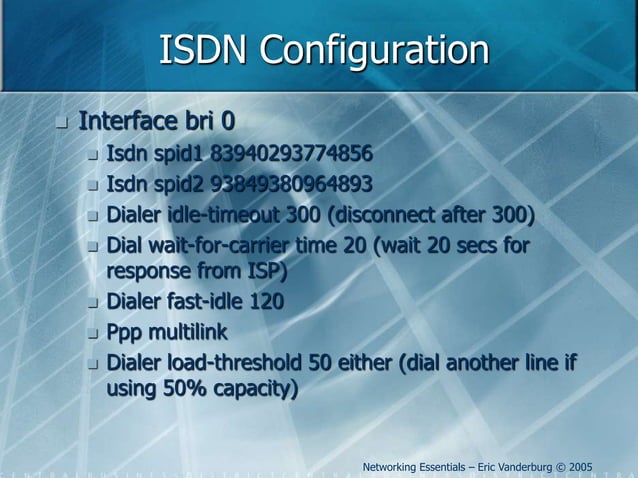 Ccna Routing And Switching Lessons 11 12 Wan Configuration Eric Vanderburg Ppt