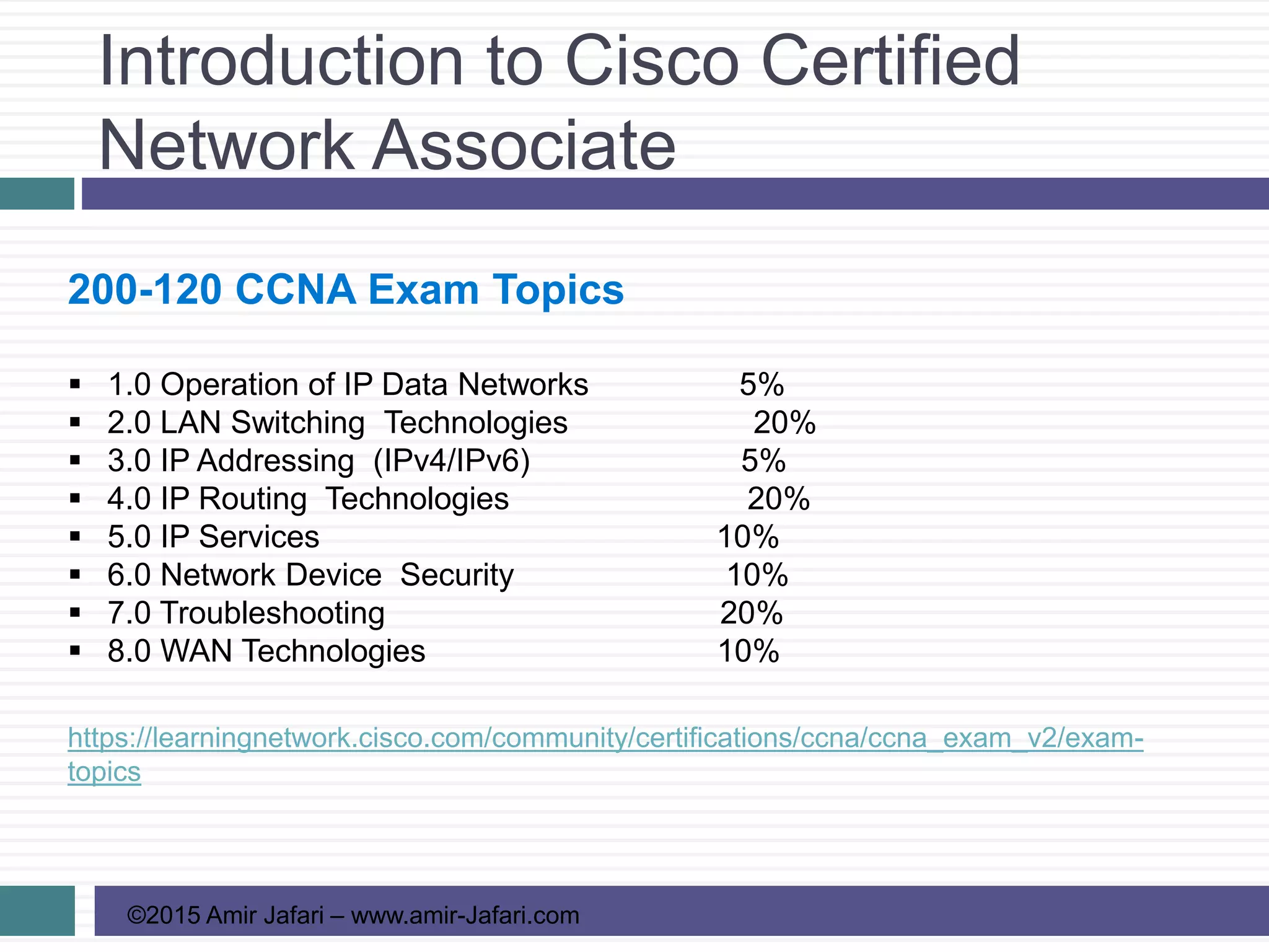 CCNA R&S-01-Introduction to Cisco Certified Network Associate | PPT