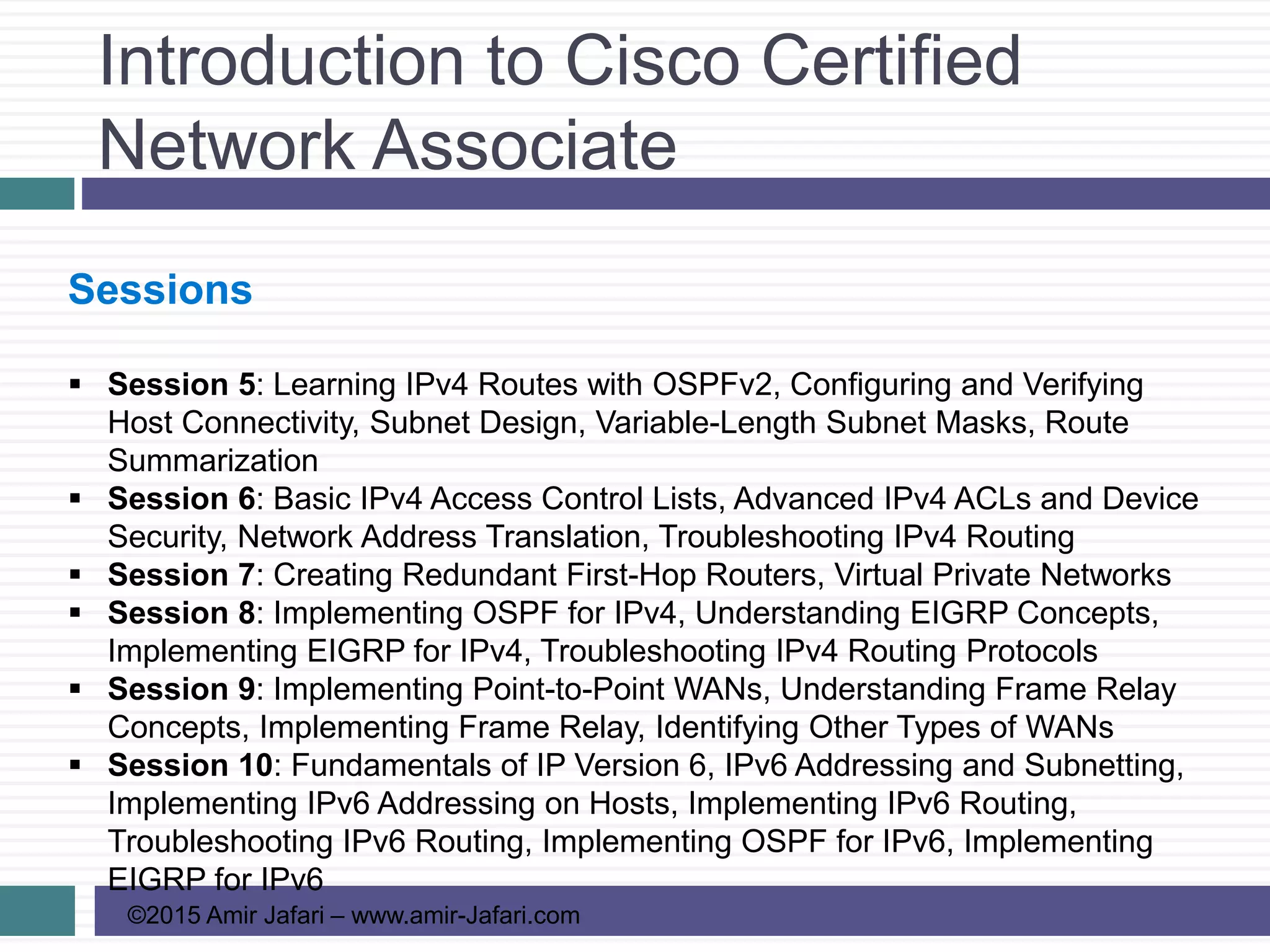 CCNA R&S-01-Introduction to Cisco Certified Network Associate | PPT