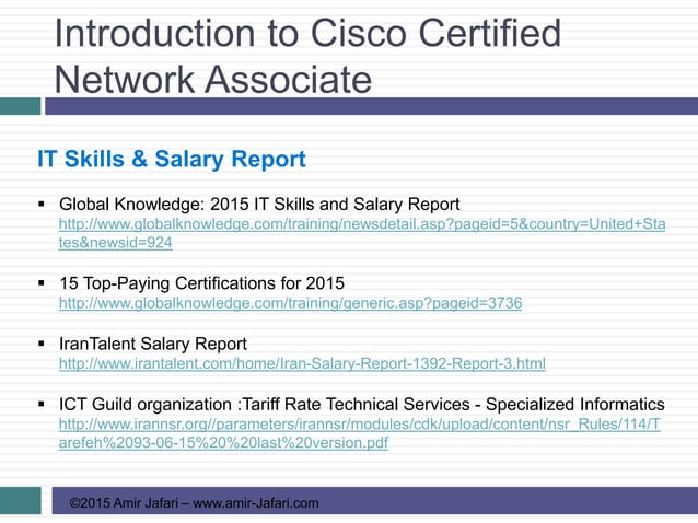 CCNA R&S-01-Introduction to Cisco Certified Network Associate | PPT