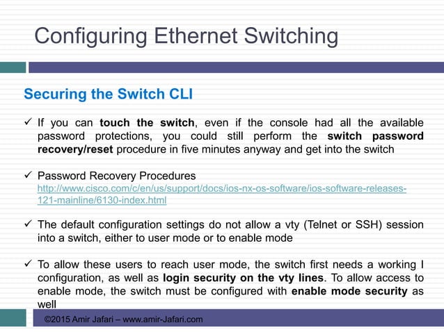 CCNA R&S-09-Configuring Ethernet Switching | PPTX