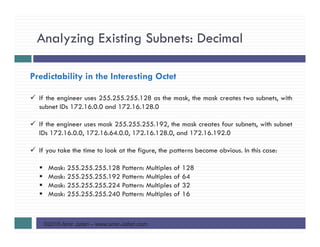 CCNA R&S-18-Analyzing Existing Subnets | PDF
